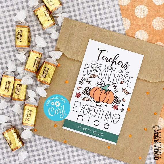 EDITABLE Teachers Like You Are Pumpkin Spice Printable - Etsy