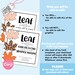 EDITABLE Leaf Your Worries Behind Fall Hospice Referral Gift Tag ...