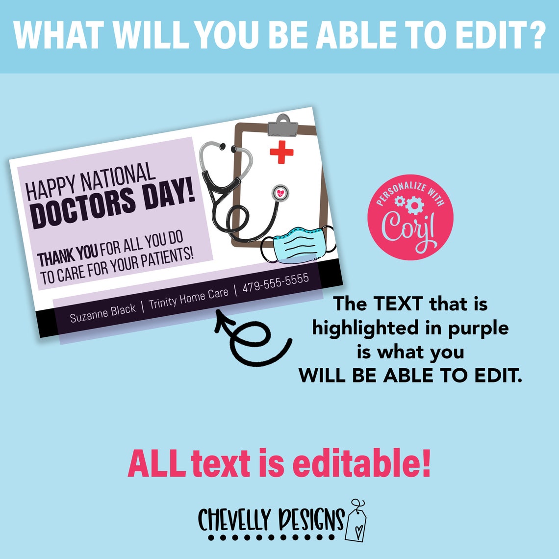 Editable - National Doctors Day Appreciation Gift Tags - Printable ...