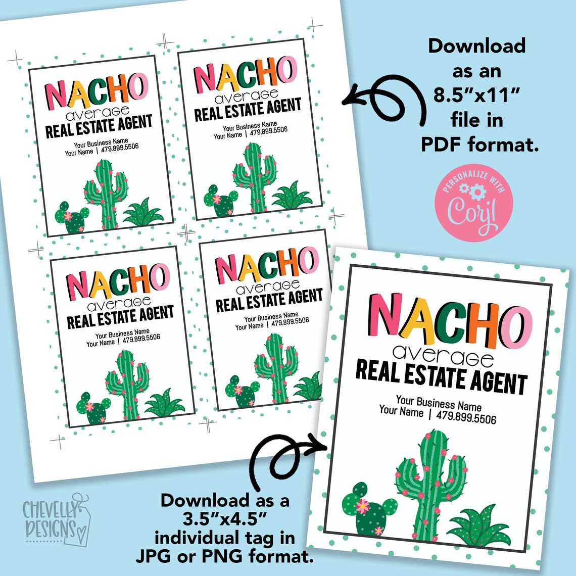 Editable Nacho Average Company Referral Marketing Gift - Etsy