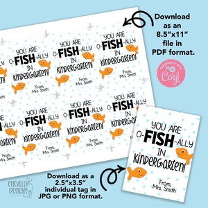 Editable - You Are O-fish-ally in Kindergarten - Ocean, Fish ...
