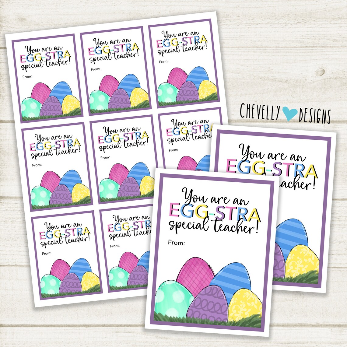 Eggstra Special Teacher Easter Gift Tags Printable - Etsy