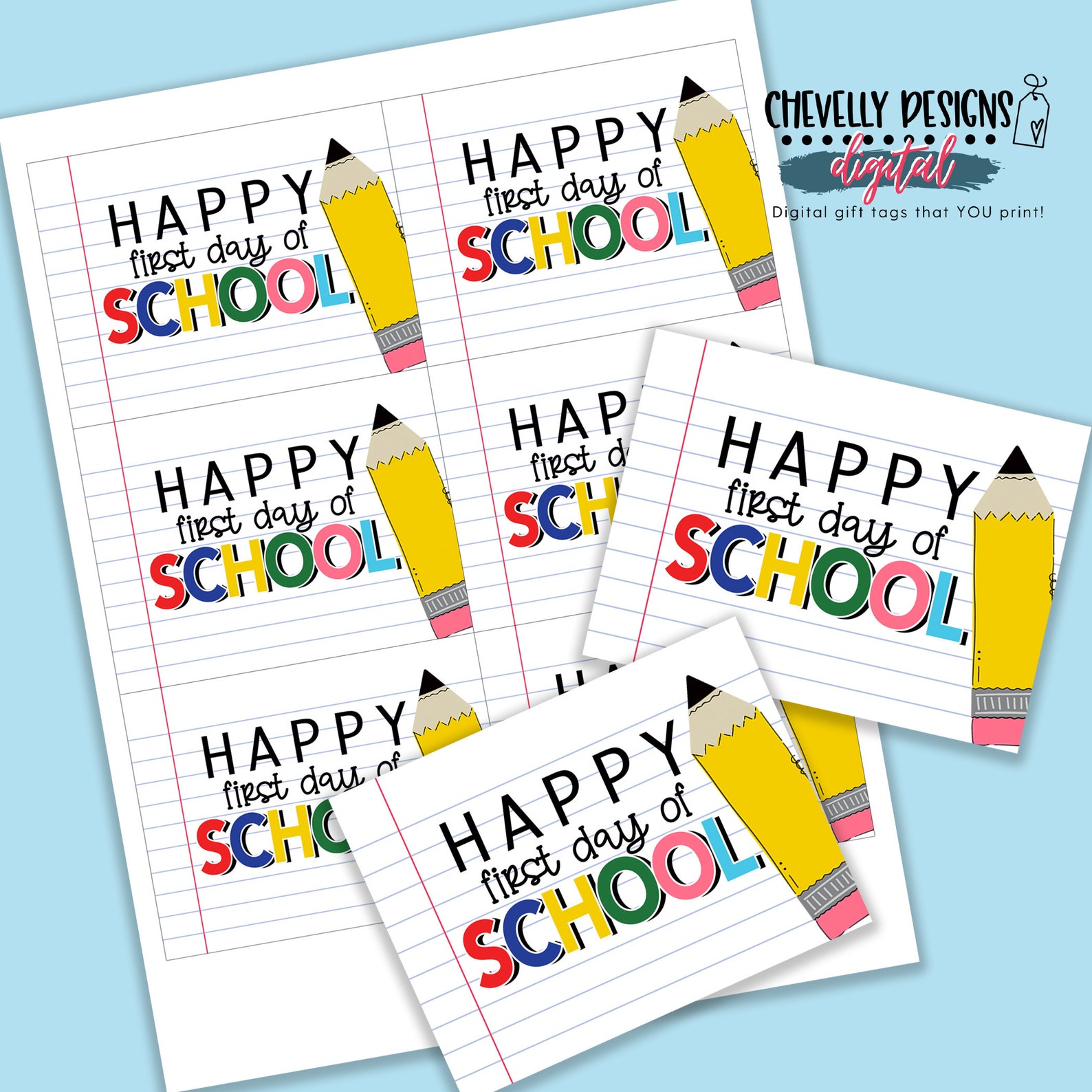 Printable Back to School Gift Tags for Teachers and Students - Etsy