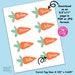 EDITABLE Carrot Gift Tag With Editable Name Easter Gift Tags Printable ...