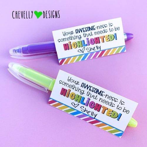 Printable Gift Tags to HIGHLIGHT How Awesome Someone is | Etsy