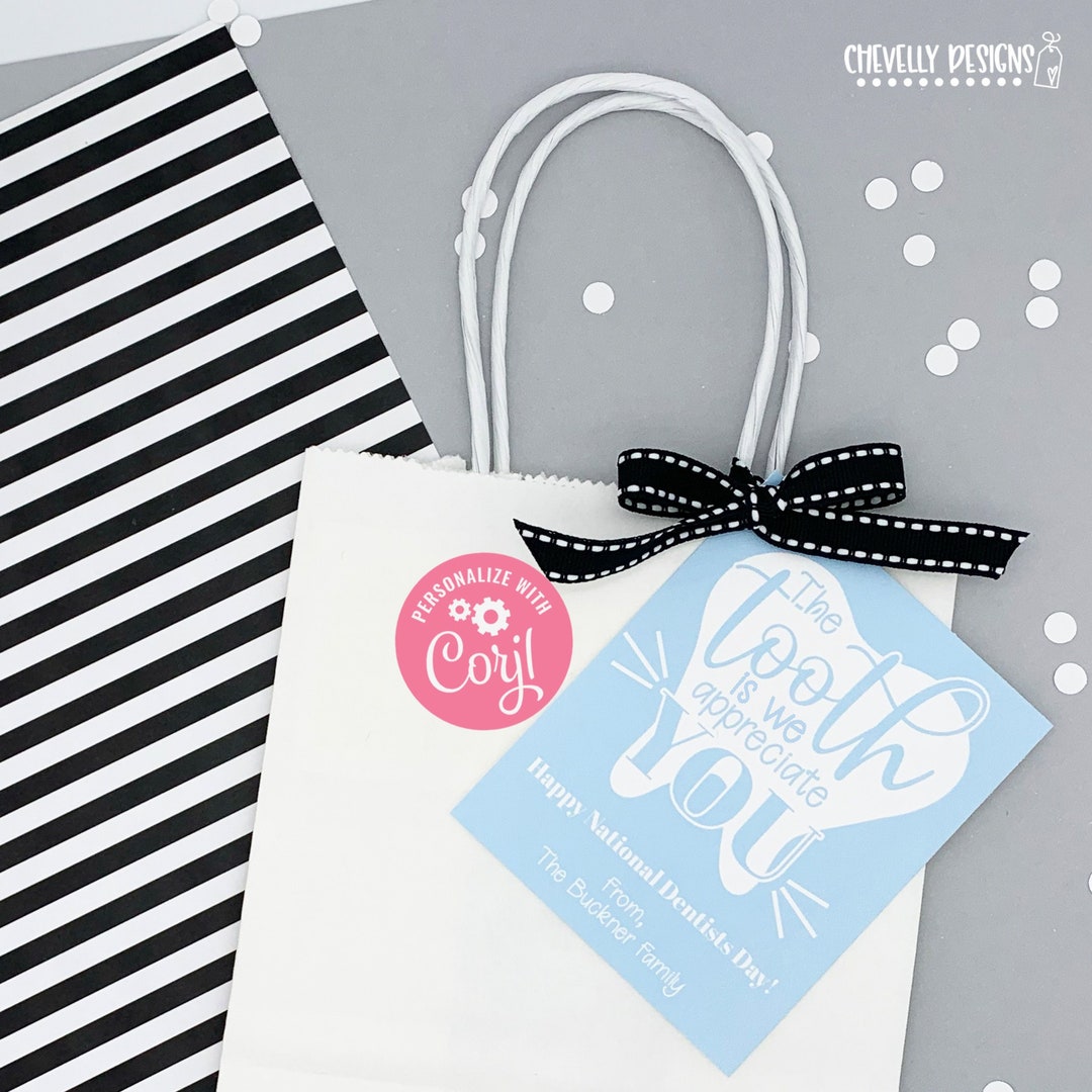 Editable - Dental Appreciation Gift Tags - the Tooth is - Printable ...