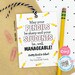 EDITABLE Back to School Gift Tag May Your Pencils Be Sharp Funny ...