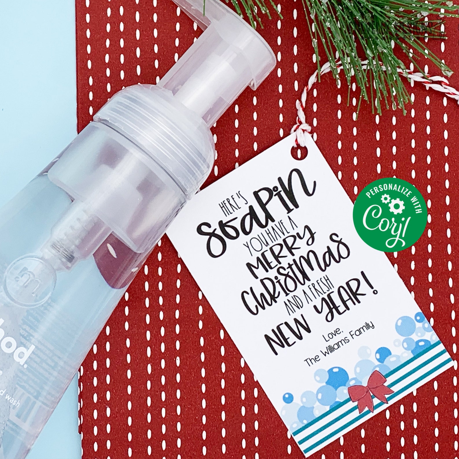 Editable Soapin You Have a Merry Christmas and Fresh New - Etsy