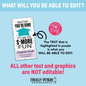 Editable - Time for S'more Fun - Graduation - End of School Student ...