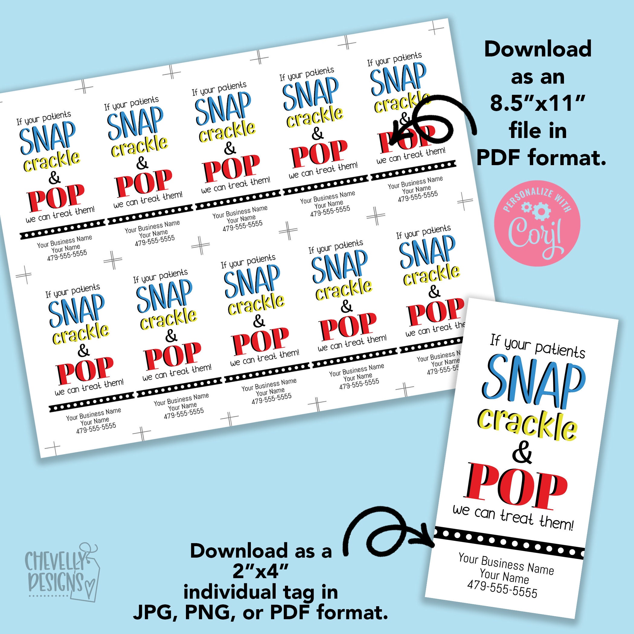 Editable Patient Care Referral Gift Tags Printable Digital - Etsy