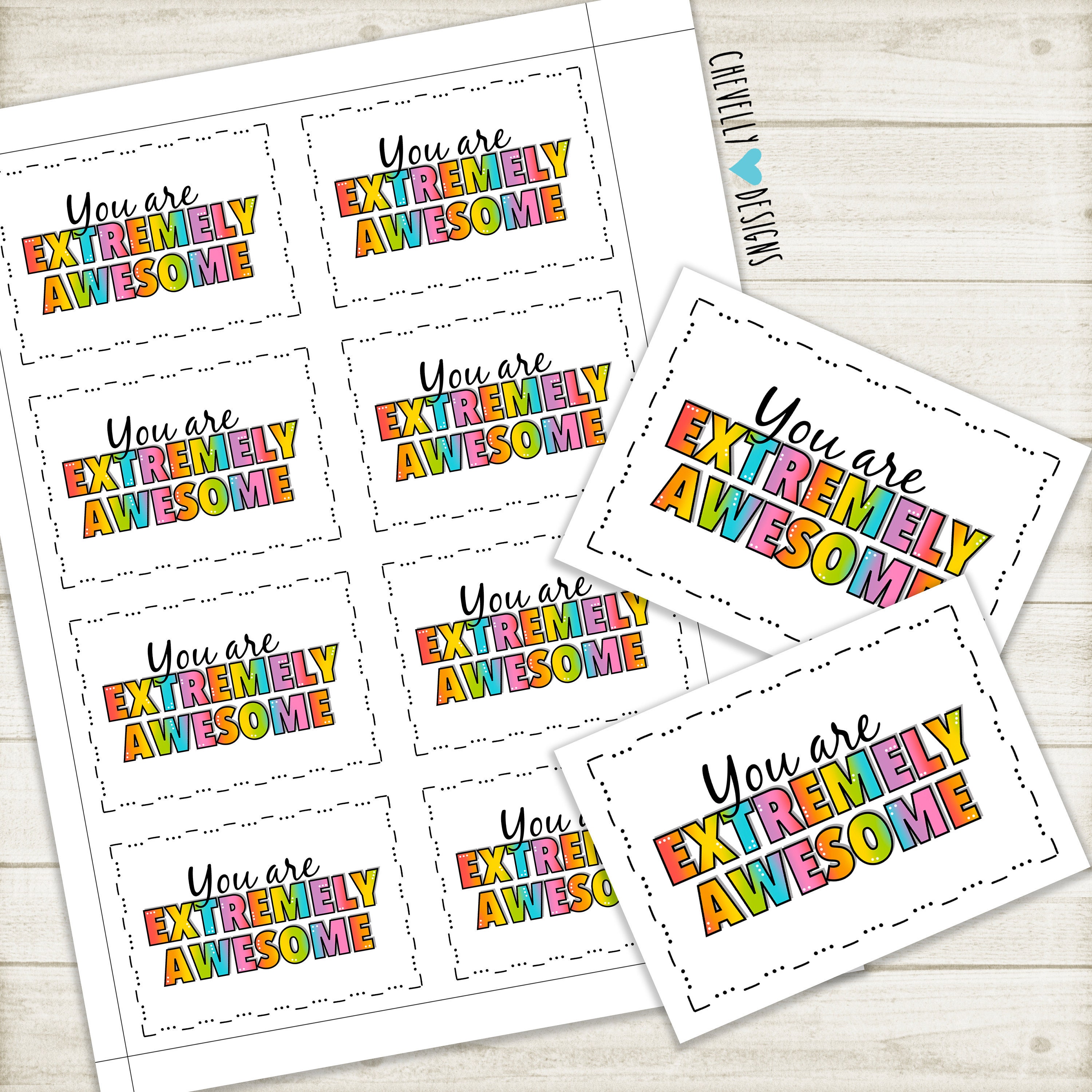 Printable You Are Extremely Awesome Gift Tags Printable - Etsy