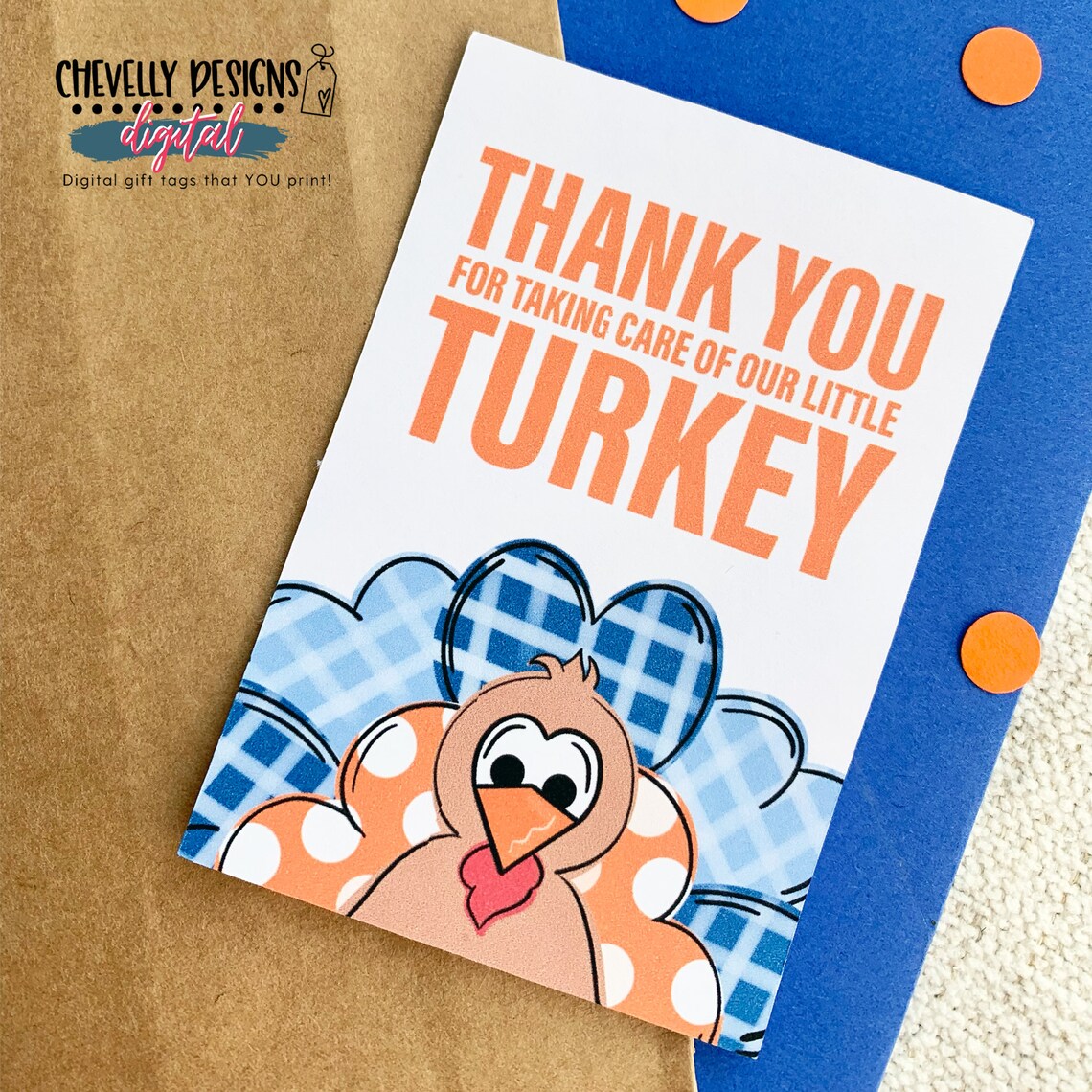 Thank You for Taking Care of Our Turkey Printable Gift Tags - Etsy