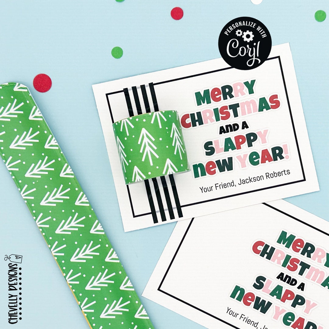 EDITABLE - Merry Christmas and a Slappy New Year - Printable Slap ...