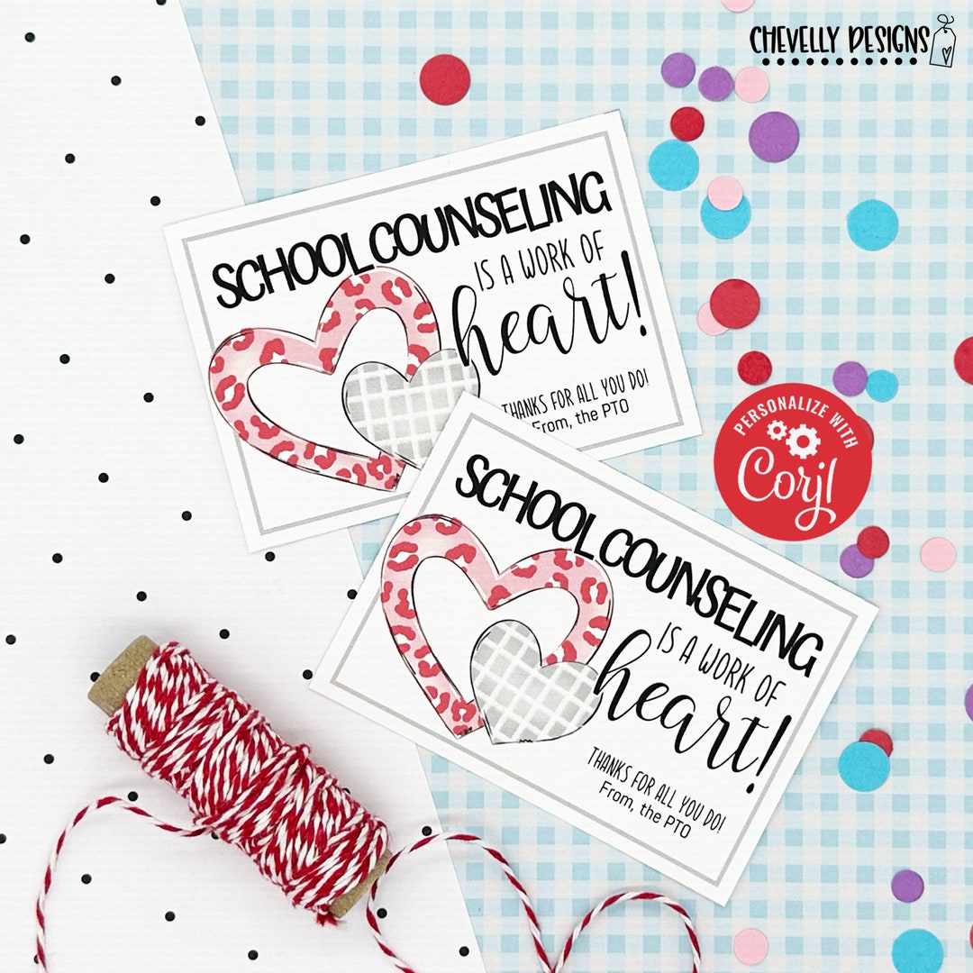 EDITABLE - School Counseling is a Work of Heart - Printable Referral ...