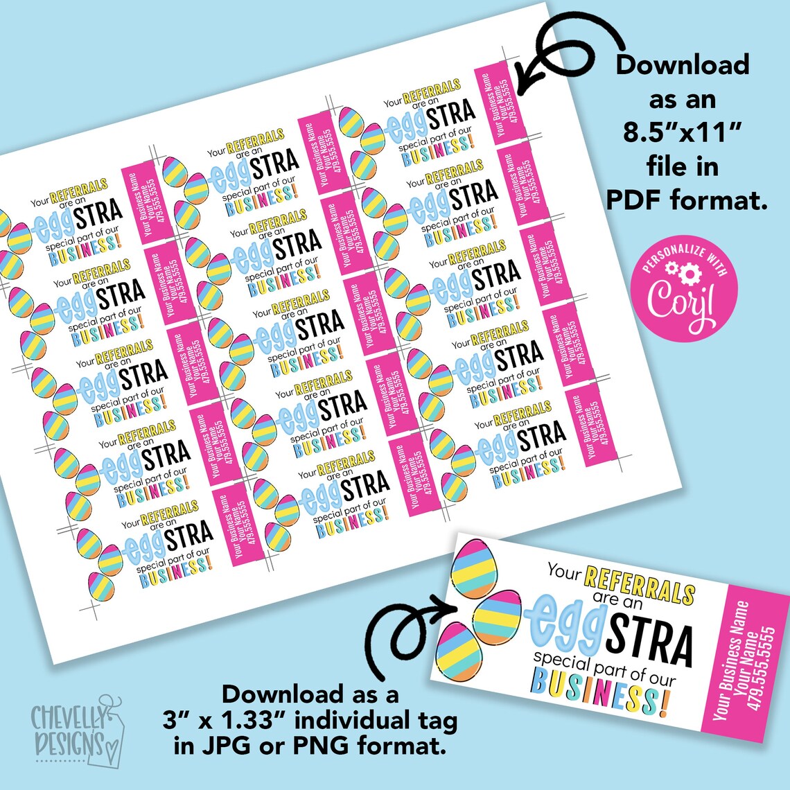 Editable - Your Referrals Are Egg-stra Special to Our Business - Easter ...