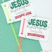 EDITABLE - Glow Stick Gift Tags - Let Jesus Light Your Way Christmas ...