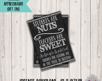 Trail Mix Teacher Tag - Etsy