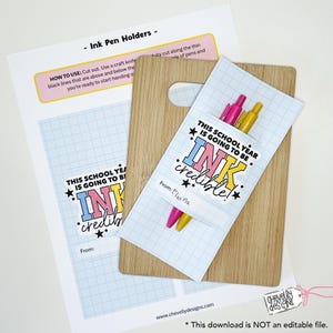 Printable Back to School Gift Bundle | Gift Tags, Pen Holders & Pennant ...