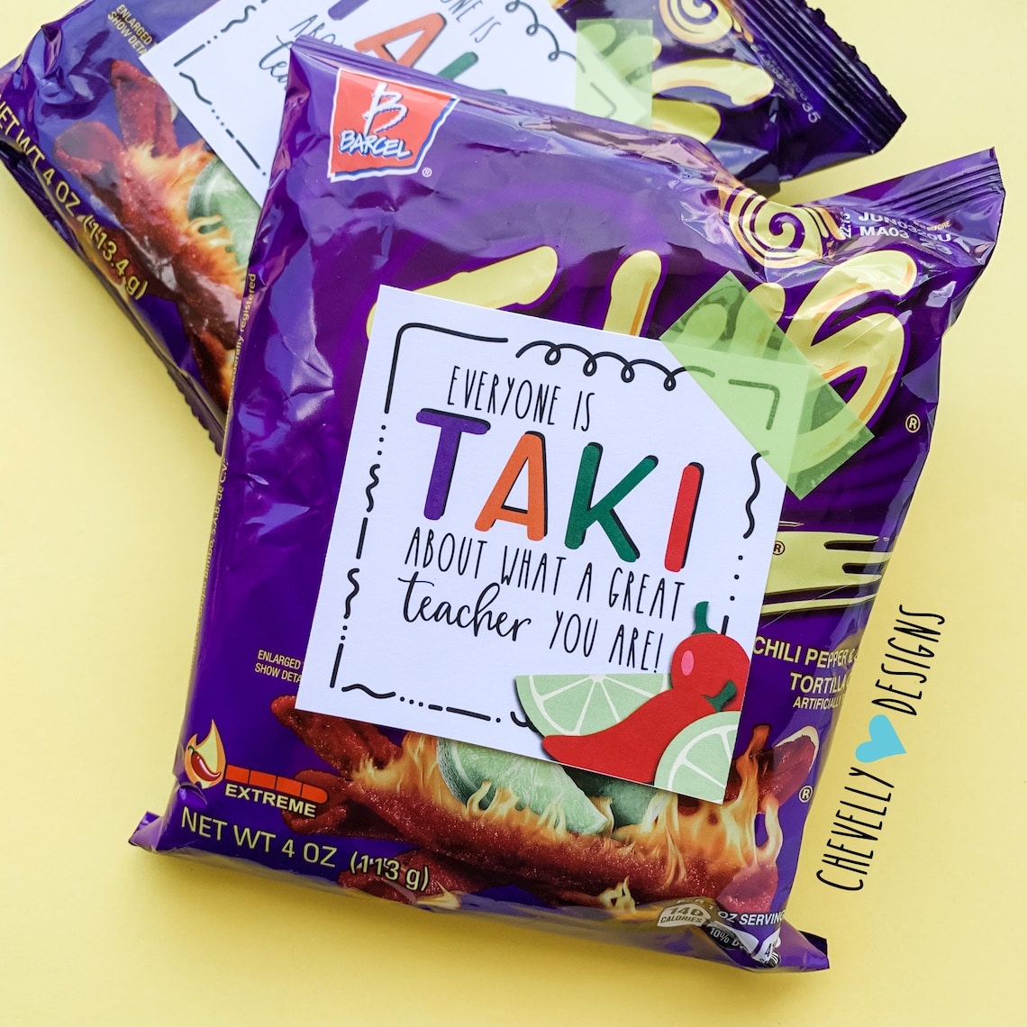 Printable Back to School Takis Gift Tags for Teacher Treats - Etsy