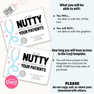 Editable Printable Referral Marketing Gift Tags, We Are Nutty About ...