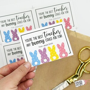 Editable - You're the Best Teacher Any Bunny Could Ask for - Easter ...