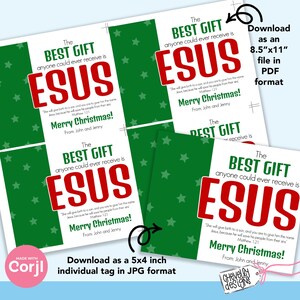 EDITABLE - Best Gift is Jesus - Candy Cane Printable - Christmas Treat ...