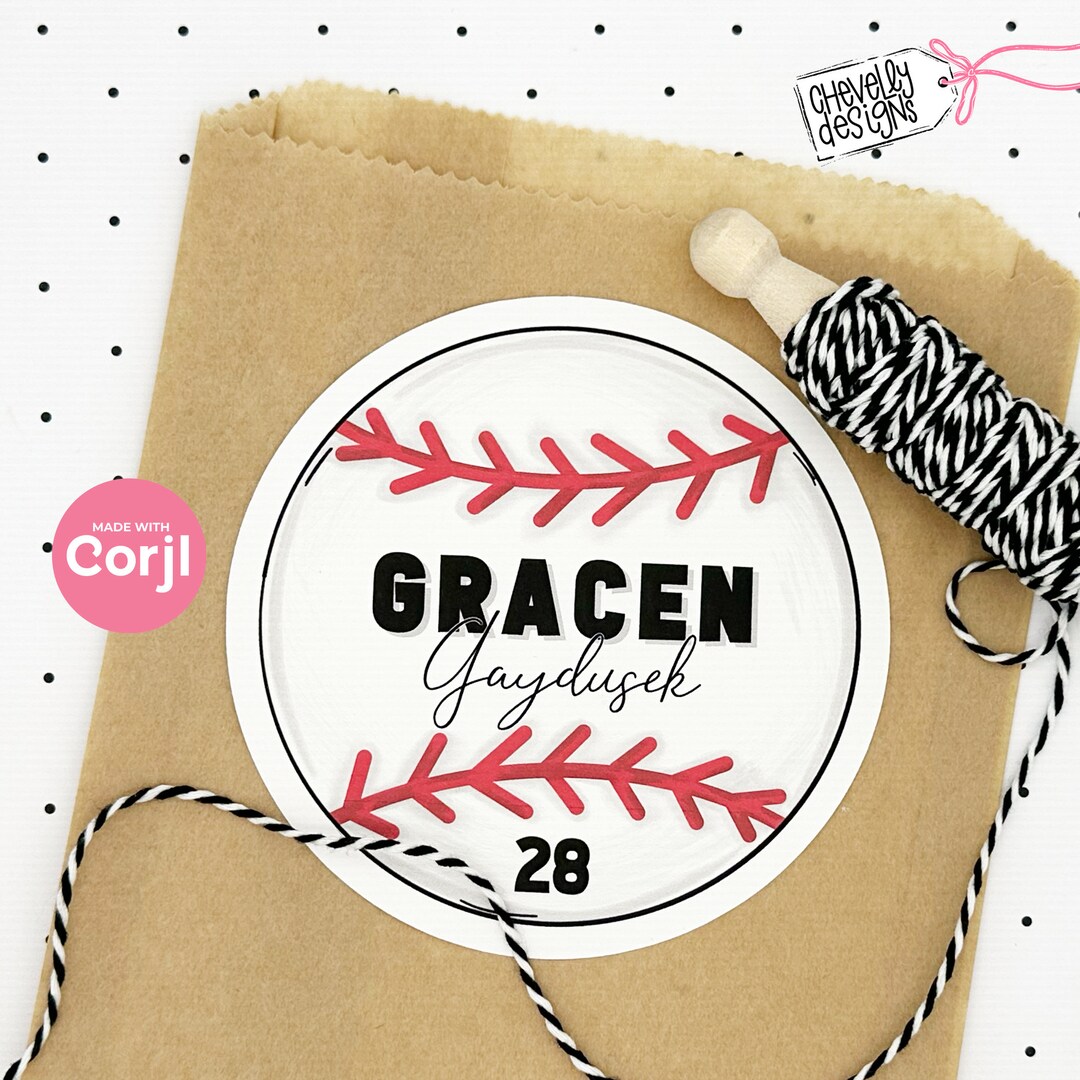 EDITABLE - Baseball Gift Tag for Individual Player Gifts - Printable ...