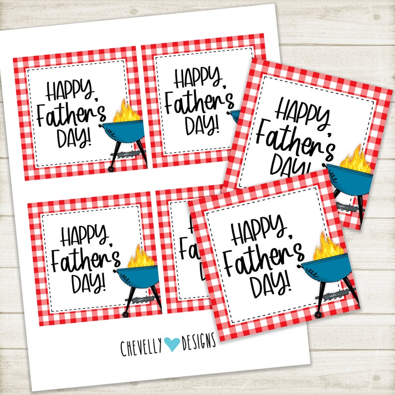 Printable Father's Day Gift Tags-cards Instant Digital - Etsy
