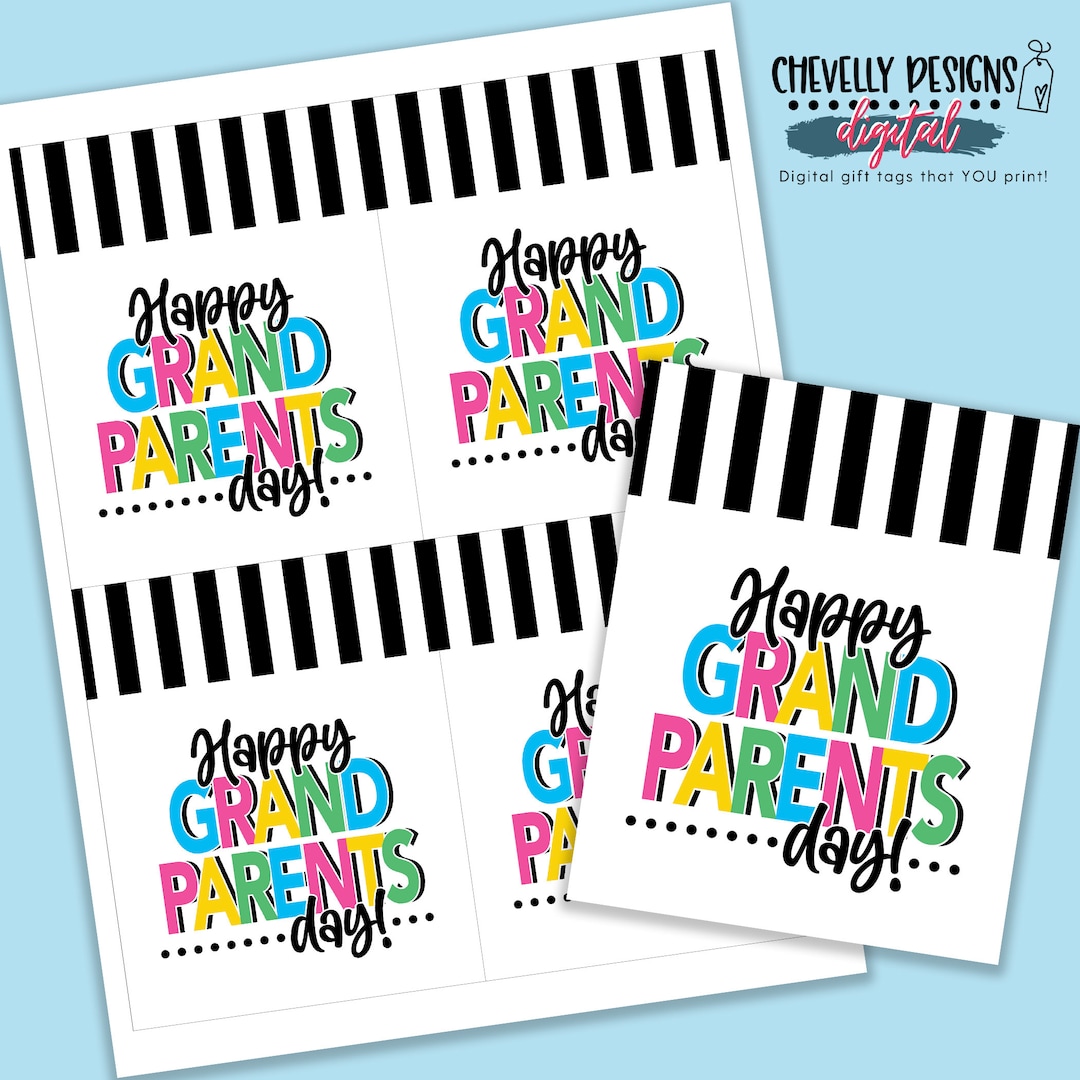 Printable Grandparents Day Gift Tags - DIGITAL FILE - HT277 - Etsy