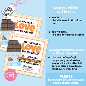 EDITABLE - All You Need is Love and Chocolate - Halloween Business ...