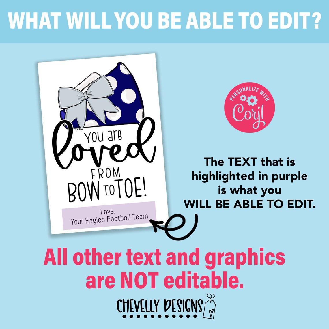 Editable Gift Tags for Cheerleaders Silver Gray and Navy | Etsy