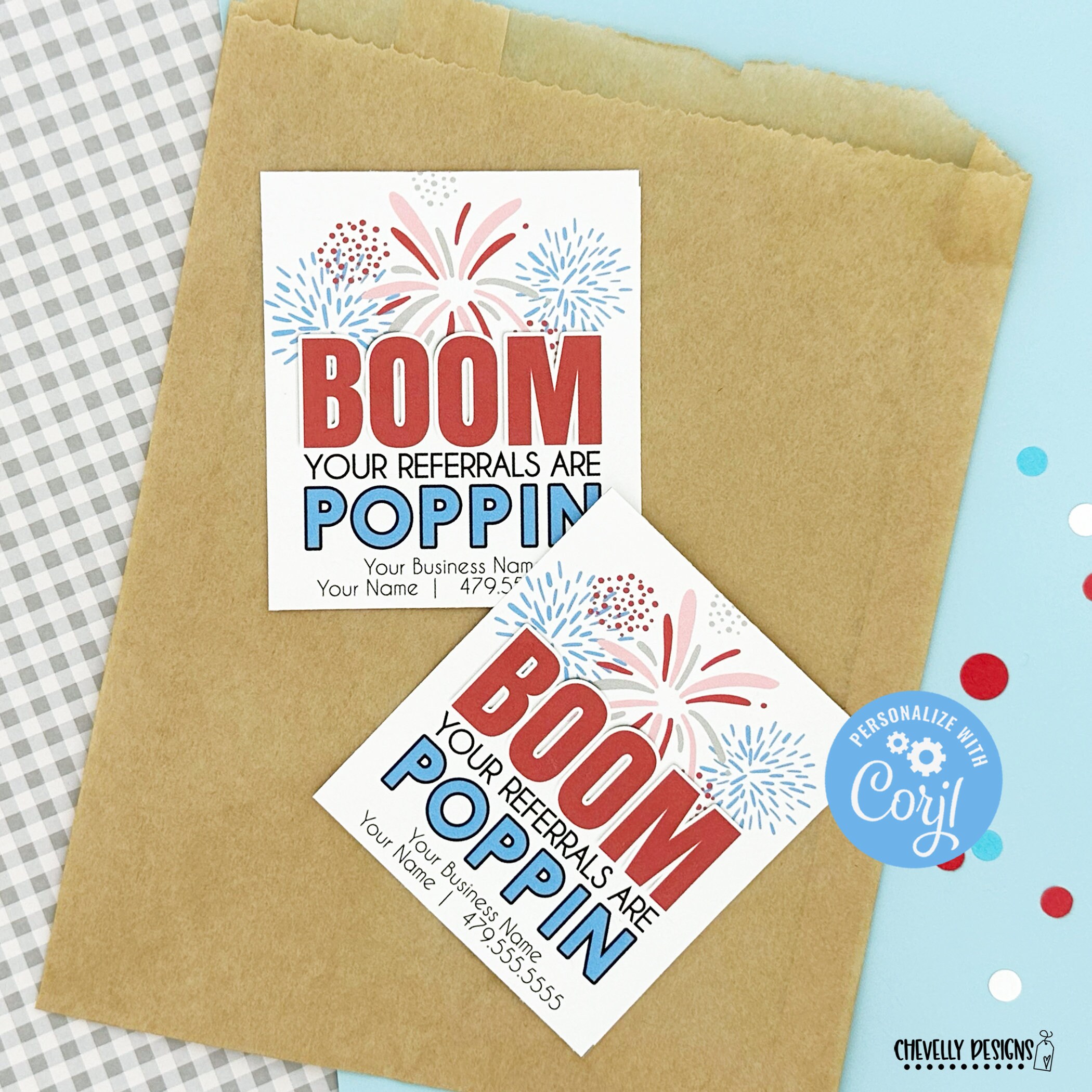 Editable - BOOM You're Referrals Are Poppin - Business Marketing ...