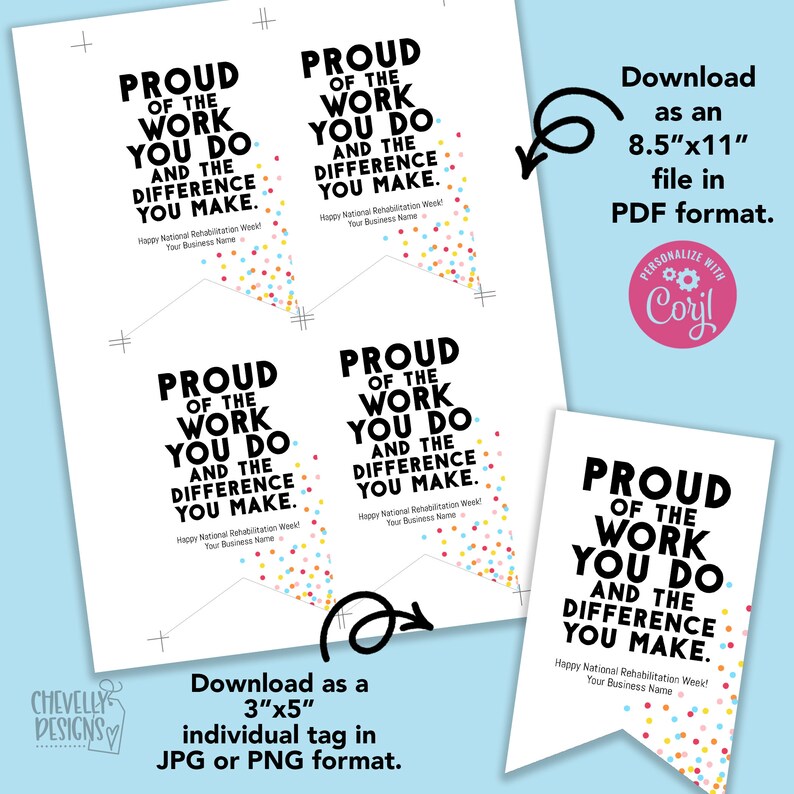 EDITABLE Proud of the Work You Do Printable Staff - Etsy