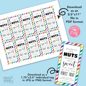 Editable - Students Are Nuts Teachers Are Sweet - Trail Mix ...