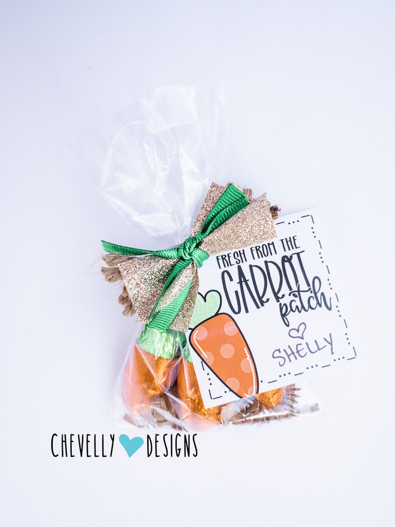 Carrot Gift Tags | Printable - Digital File | Spring, Easter | HT094 ...