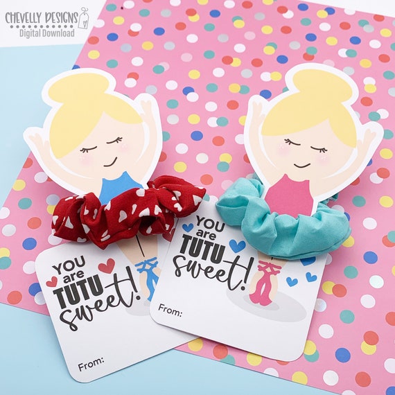 Printable Ballet Scrunchie Cards You Are Tutu Sweet Blonde - Etsy Ireland