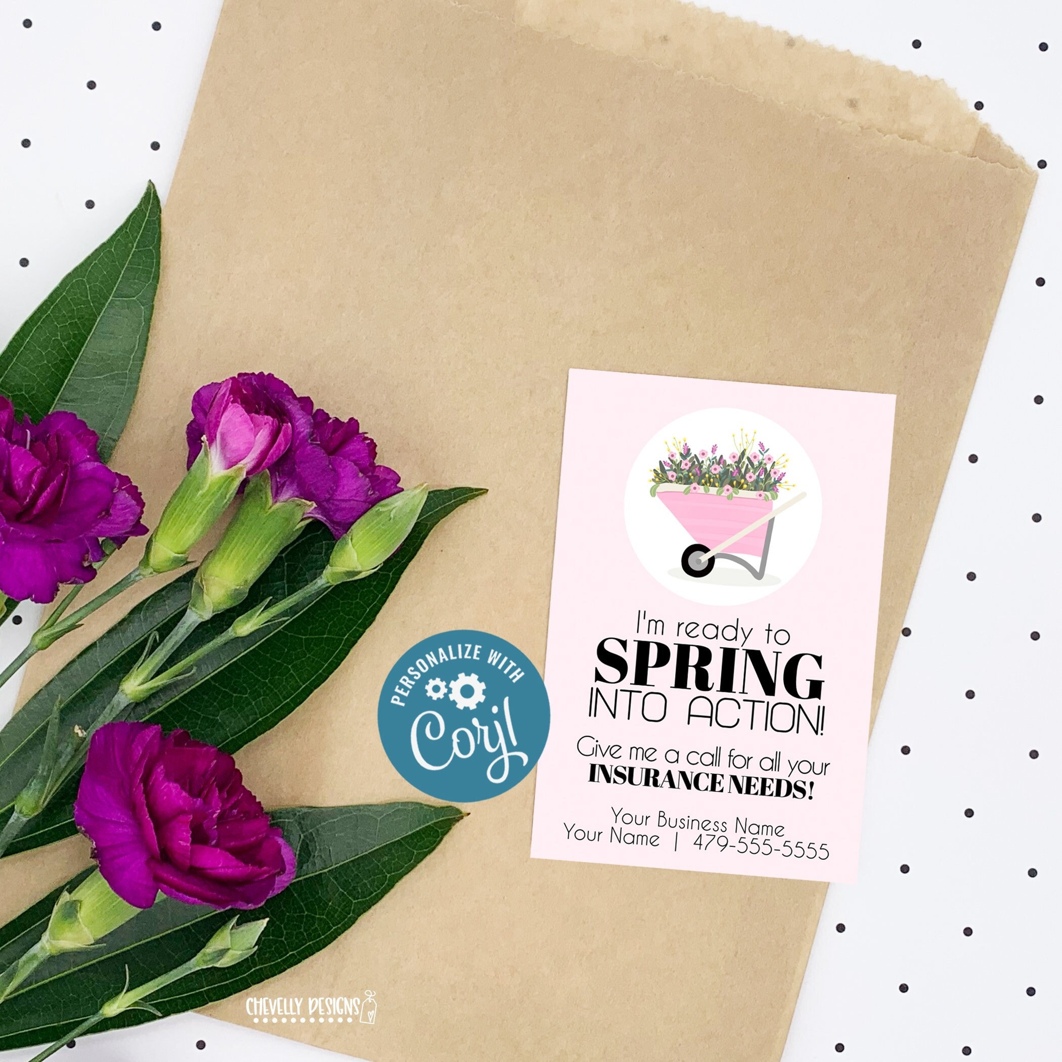 Editable - I'm Ready to Spring Into Action - Referral Gift Tags ...