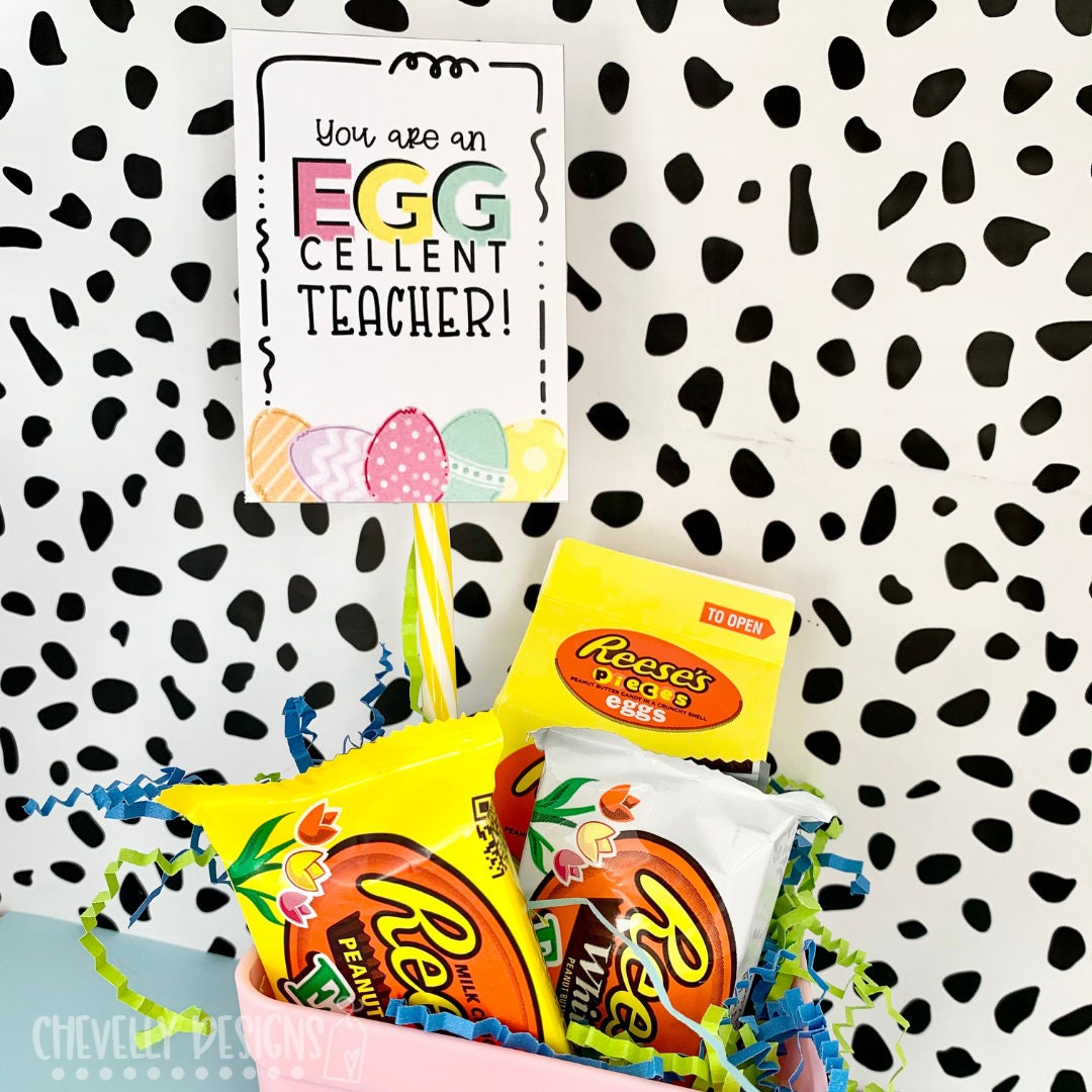 Printable Egg-cellent Teacher Easter Gift Tags - Etsy