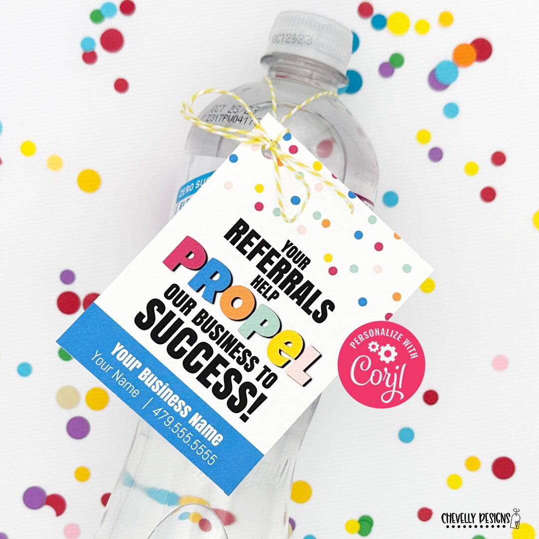 EDITABLE Your Referrals Propel Our Business Printable Business ...