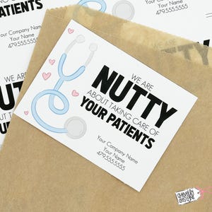 Editable Printable Referral Marketing Gift Tags, We Are Nutty About ...