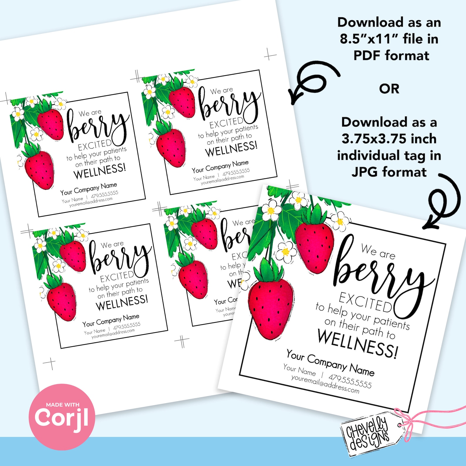 EDITABLE - Berry Excited to Help Your Patients - Strawberry Referral ...