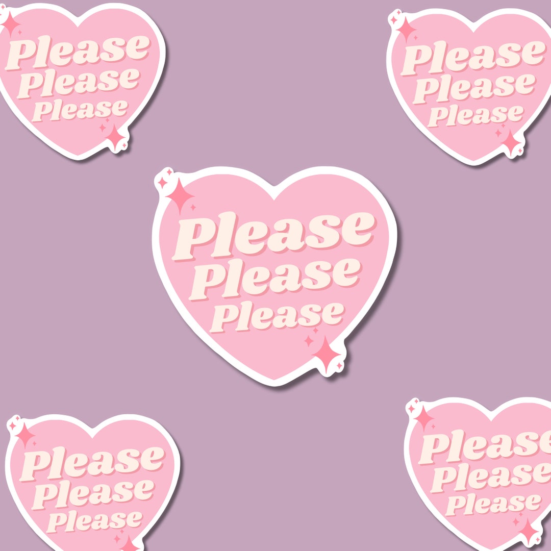 Sabrina Carpenter Please Please Please Heart Sticker Kindle Stickers ...