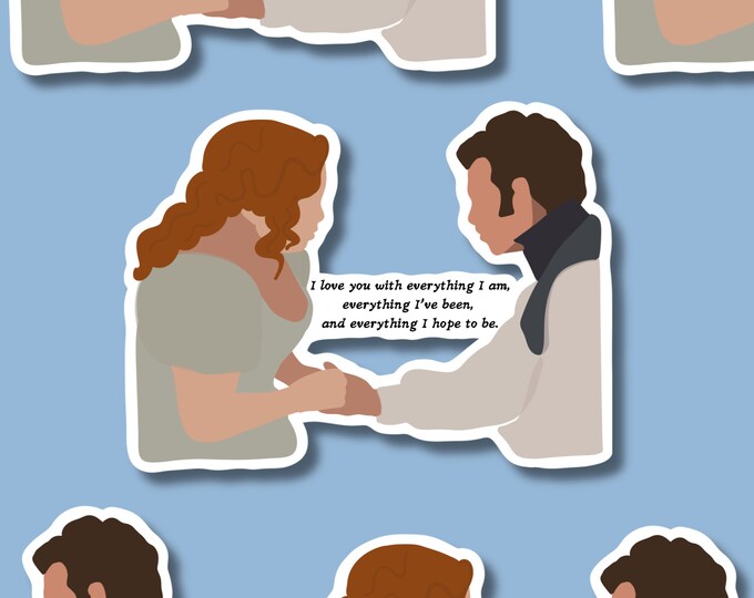 Bridgerton Stickers Colin and Penelope | Book Stickers | Kindle ...