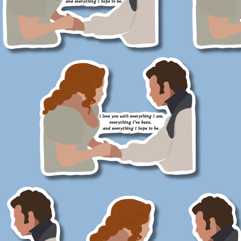 Bridgerton Stickers Colin and Penelope Book Stickers Kindle Stickers - Etsy