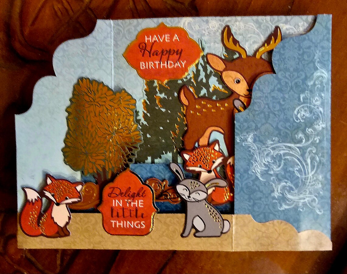 Forest Friends Happy Birthday Card - Etsy