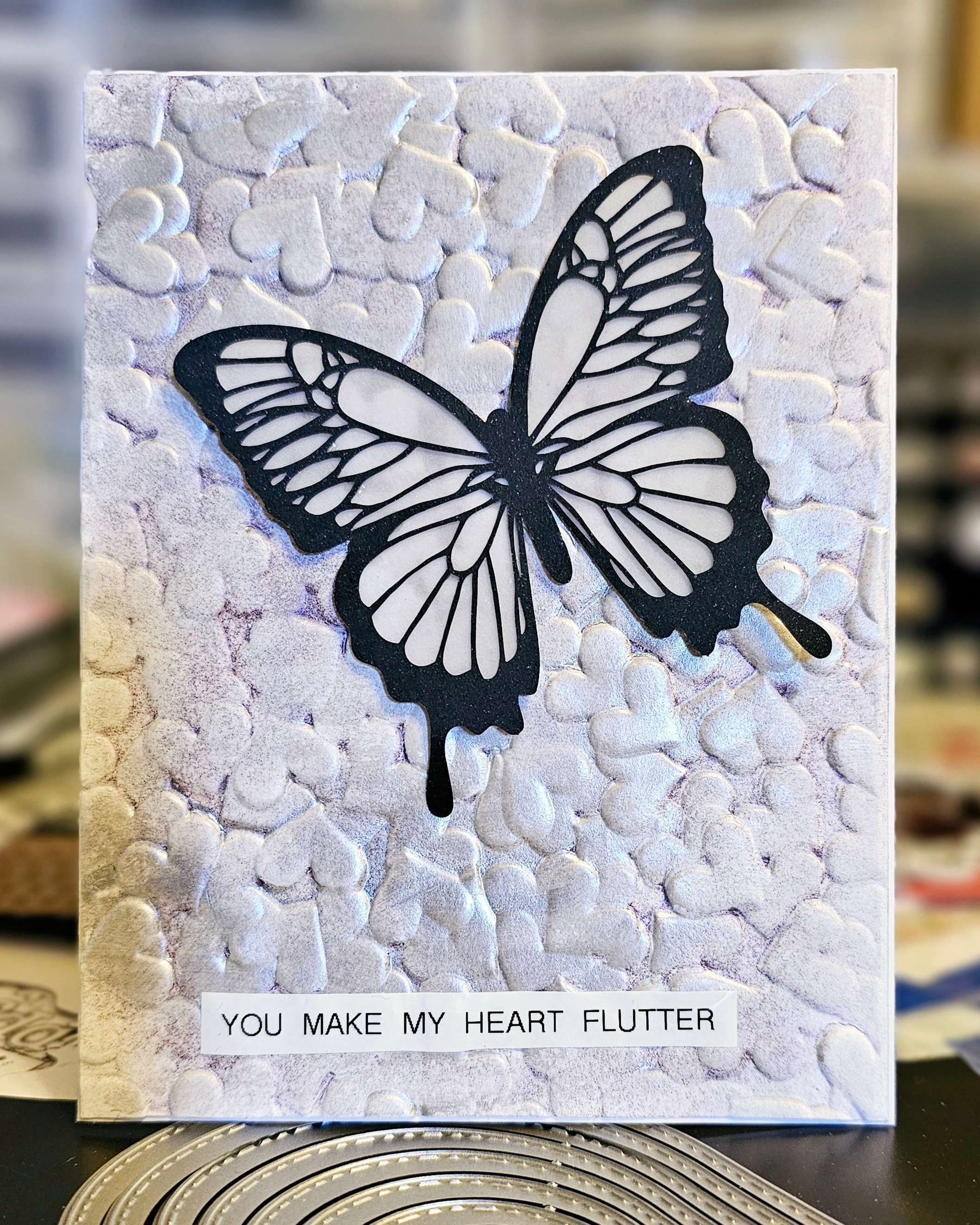 You Make My Heart Flutter Butterfly Card - Etsy