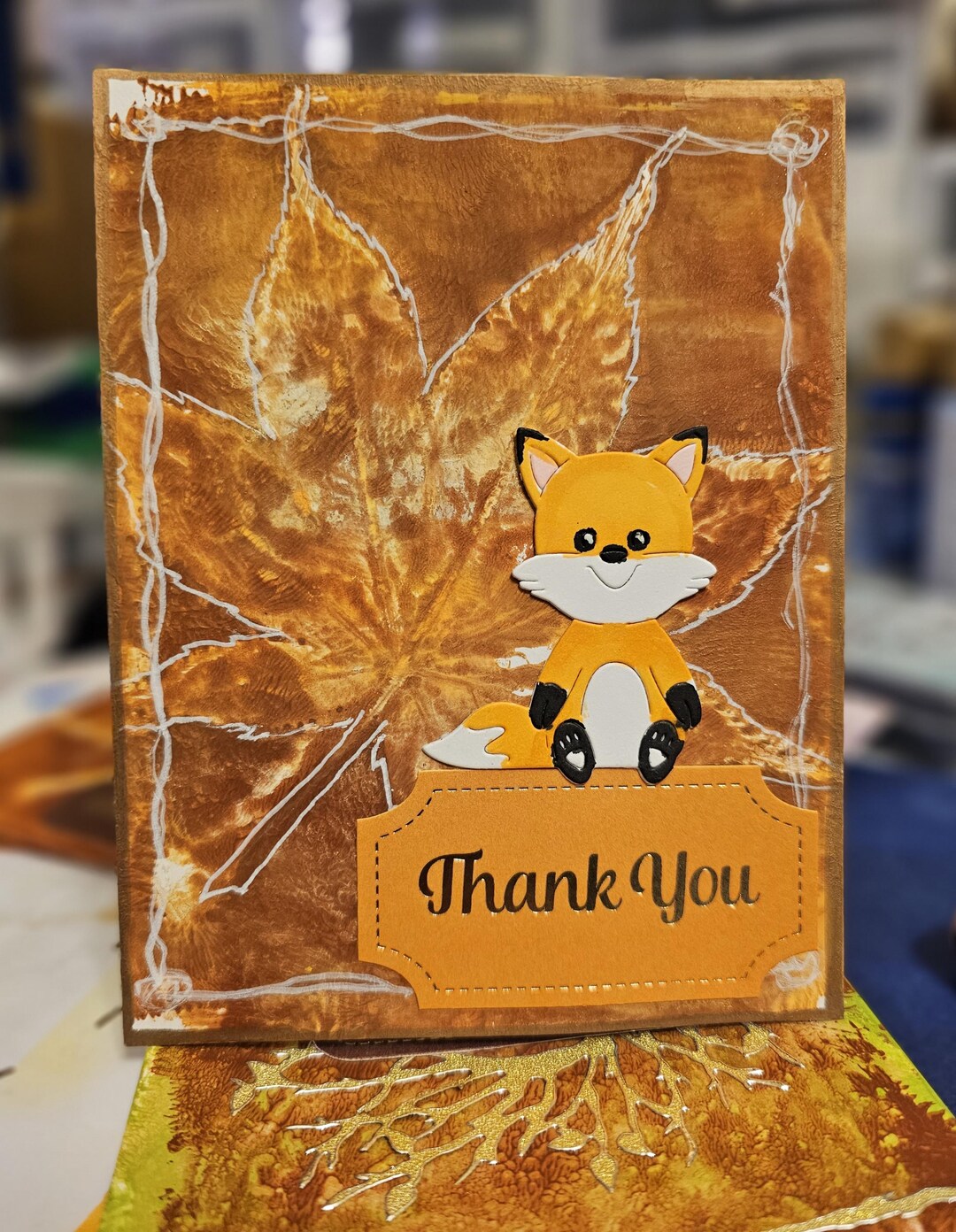 Foxy Fall Thank You Card - Etsy