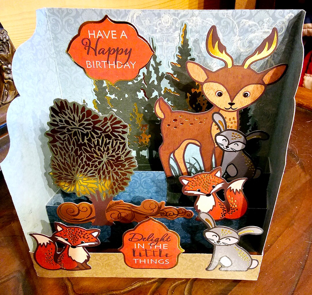 Forest Friends Happy Birthday Card - Etsy