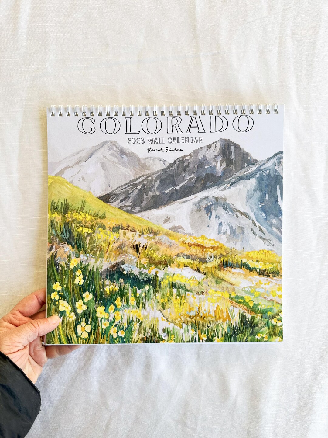 2026 Colorado Mountains Watercolor Wall Calendar, Rocky Mountains ...
