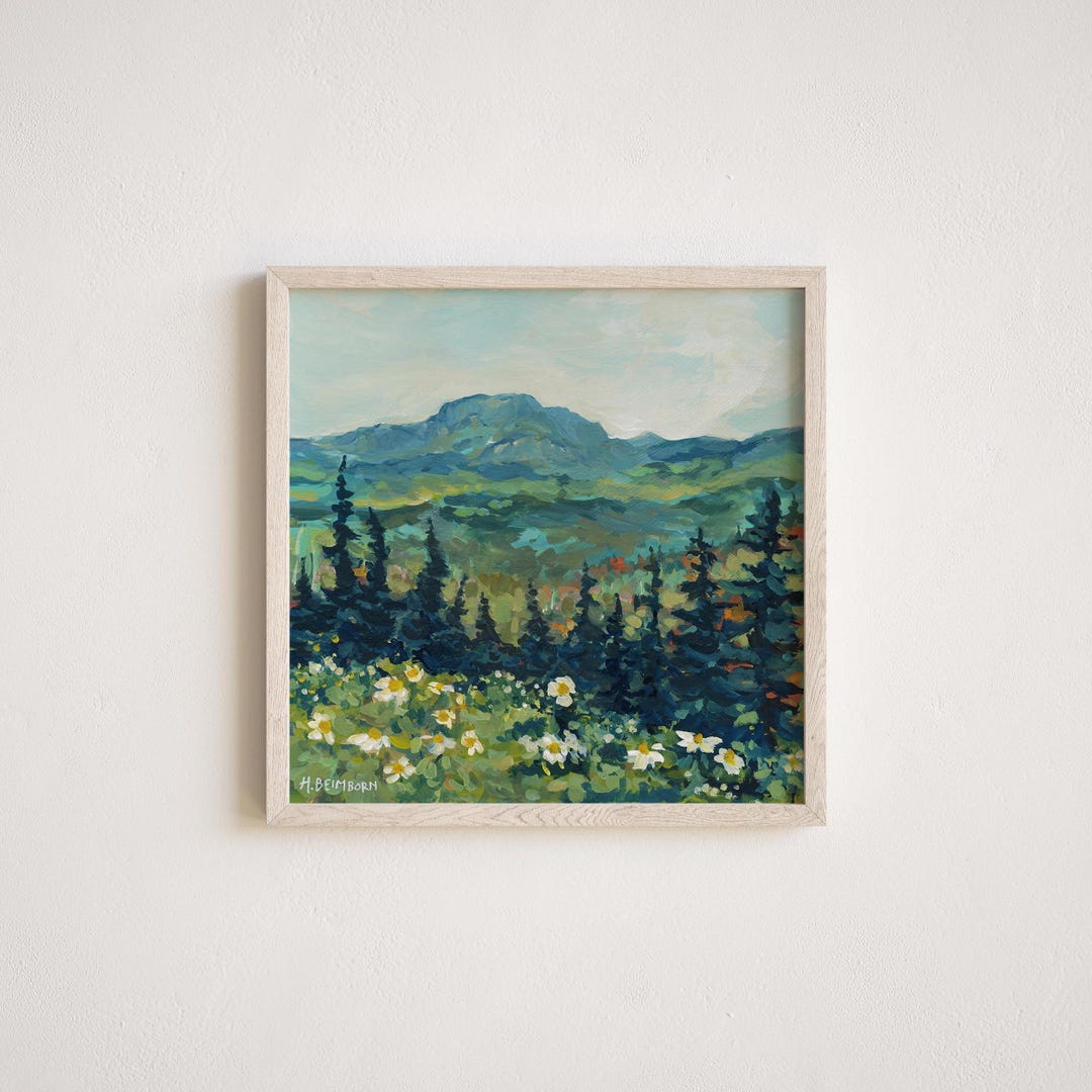 Appalachian Mountains Art Print, "whiteside Dreams", Whiteside Mountain ...